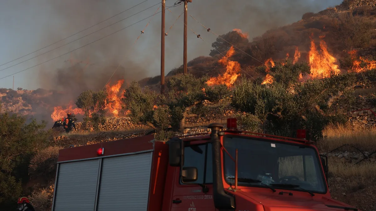 Harta incendiilor din Grecia iulie 2025. Cele mai afectate zone. MAE a ...