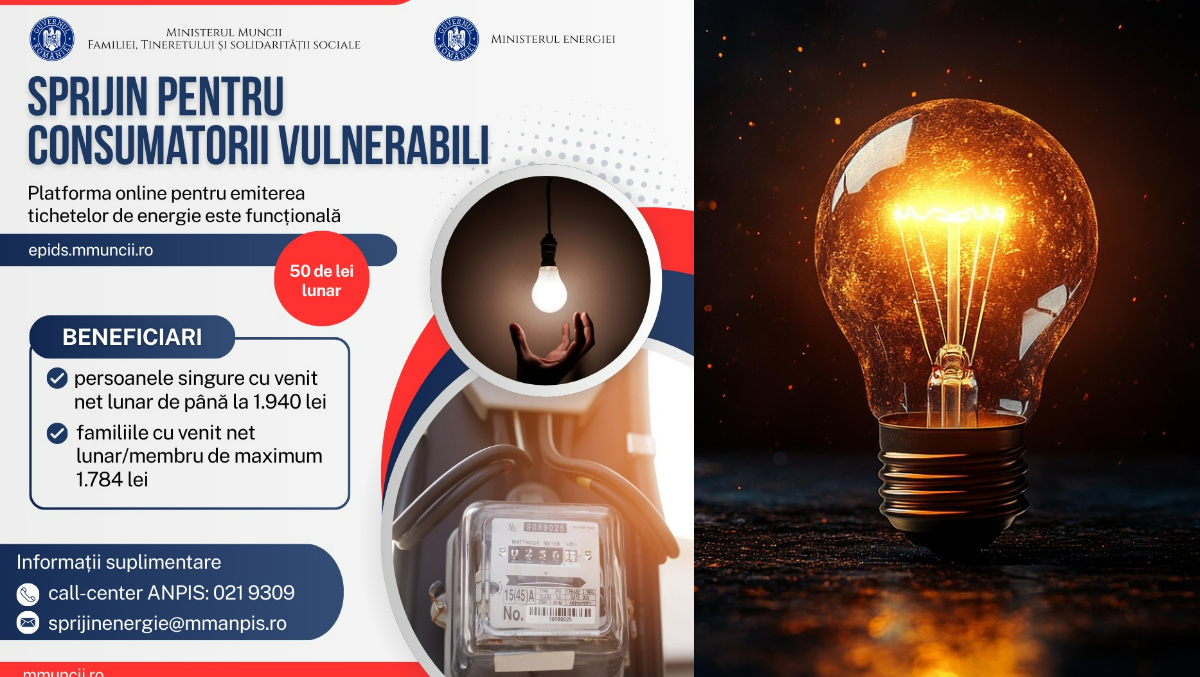 Tichete de energie 2025. Tot ce trebuie să știi despre depunerea ...