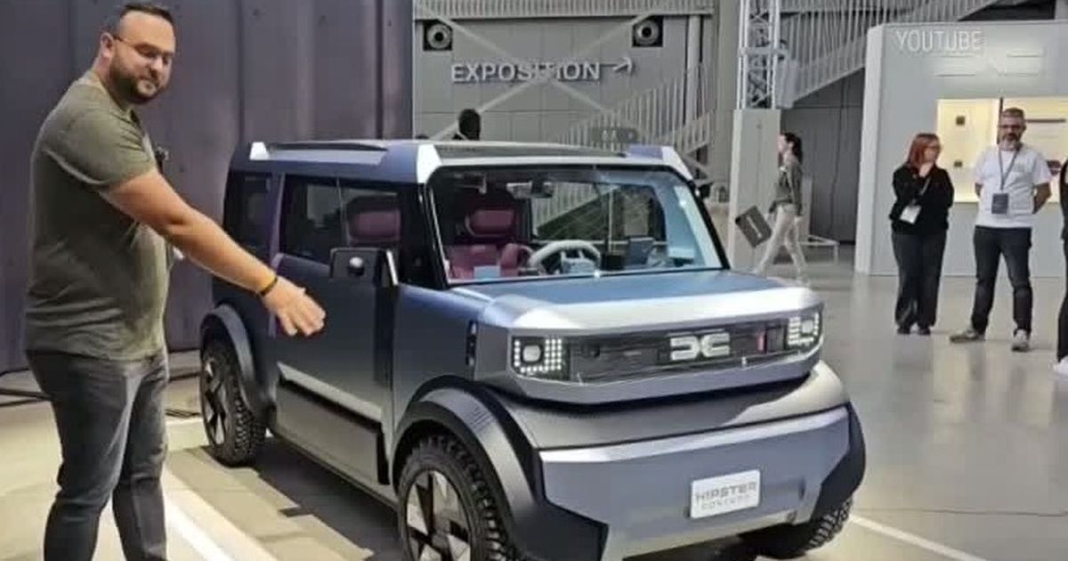 VIDEO Dacia Hipster, cea mai mică mașină electrică - Stirile Kanal D