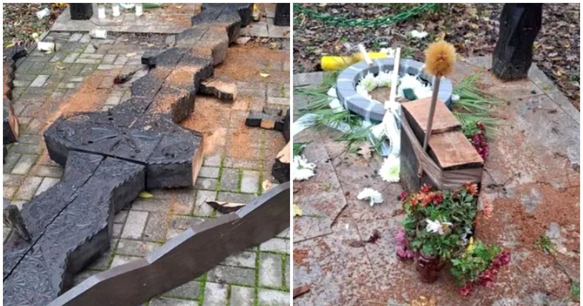 Troița care îl comemora pe Corneliu Zelea Codreanu a fost distrusă ...