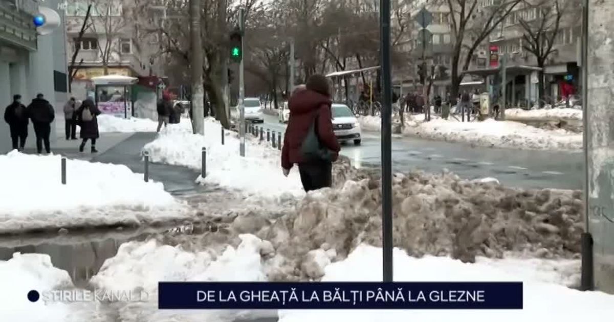 VIDEO Bucureștiul, transformat în patinoar după cel mai intens episod ...