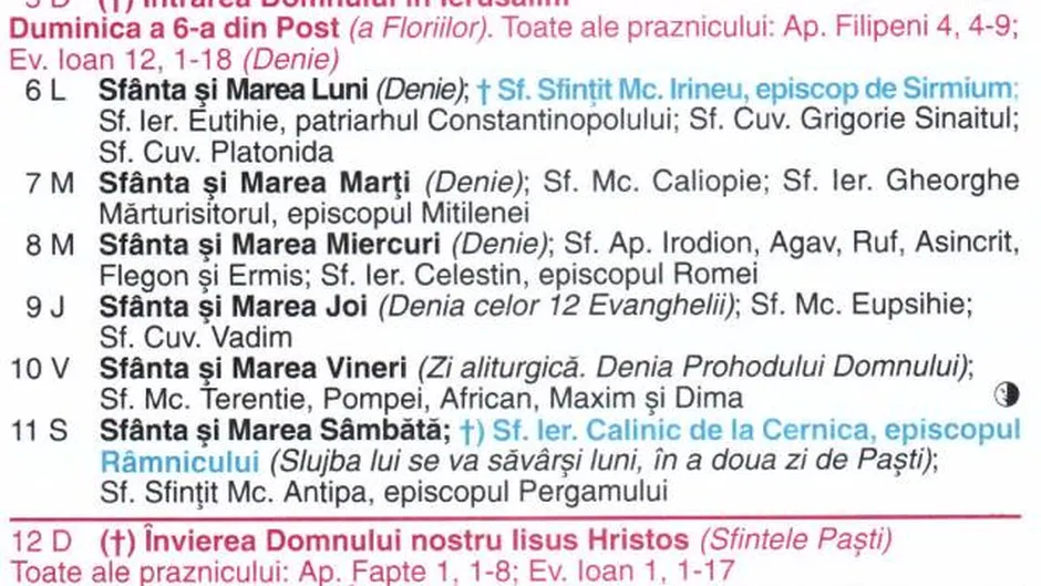 Ce sărbătoare este în Calendarul ortodox pe 21 aprilie 2026? - Stirile ...
