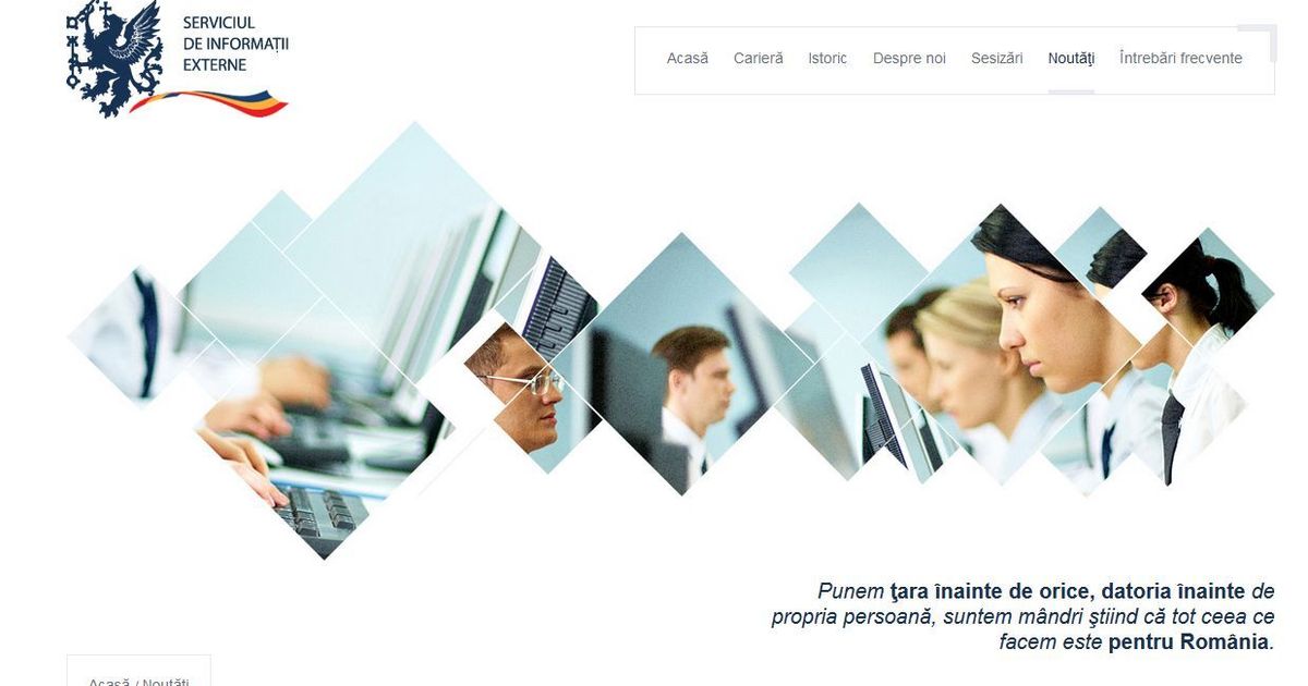 Serviciul Roman de Informatii Externe face angajari. Din luna aprilie ...