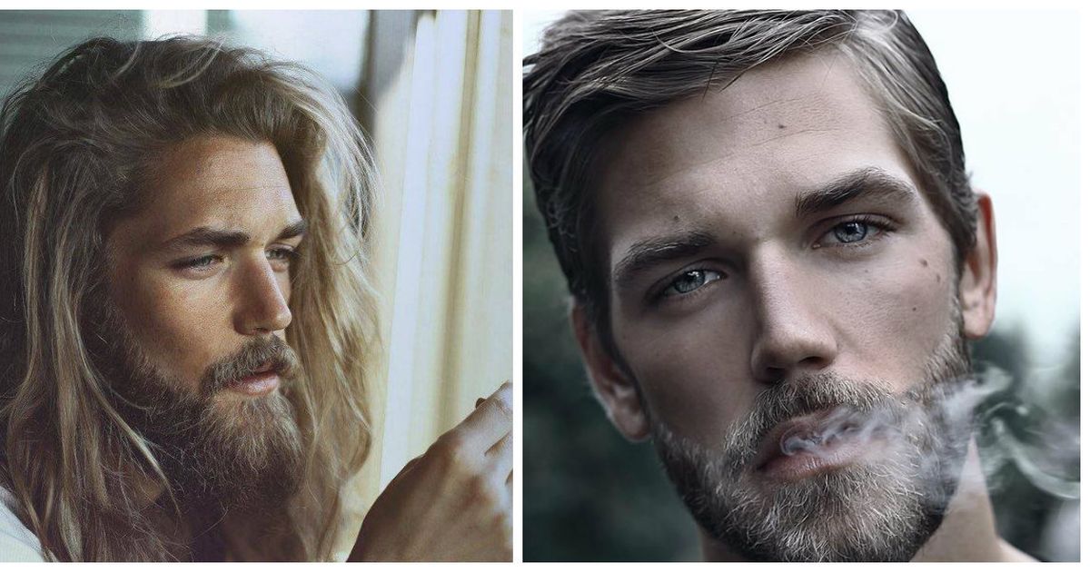 Cel mai frumos si cunoscut model cu barba s-a ras si s-a tuns! Cum ...