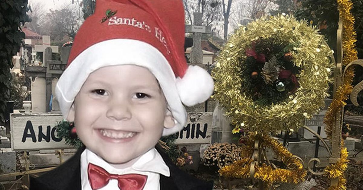 Mama lui Ionut Anghel a impodobit mormantul copilului - Stirile Kanal D