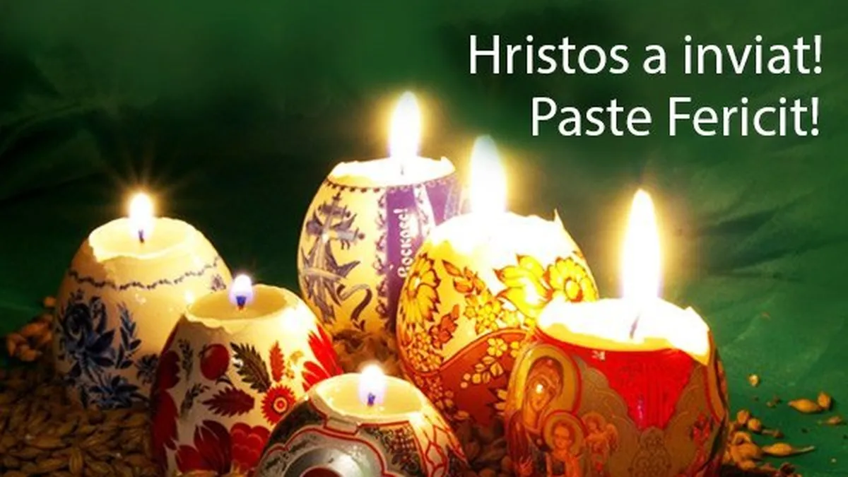 Felicitări Paște Fericit 2020. Imagini cu text: Hristos a Înviat ...
