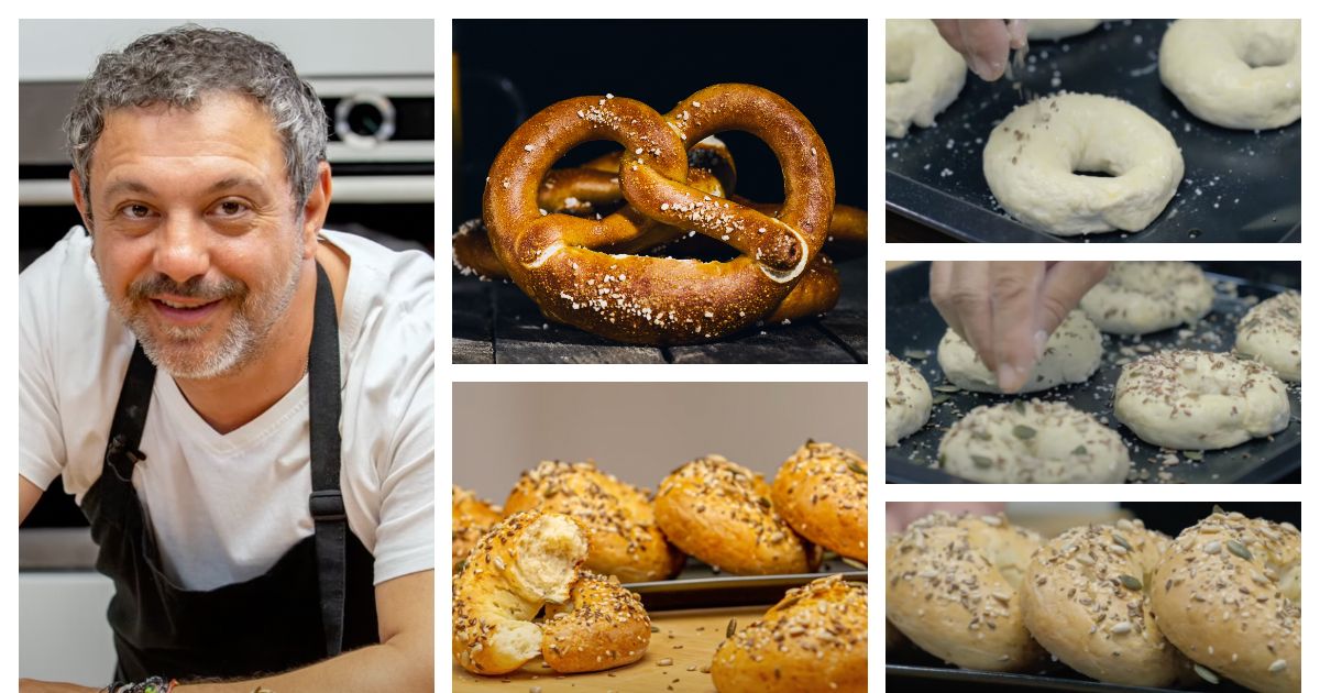 Rețeta covrigilor de casă pentru un mic dejun cu iaurt grecesc a lui ...