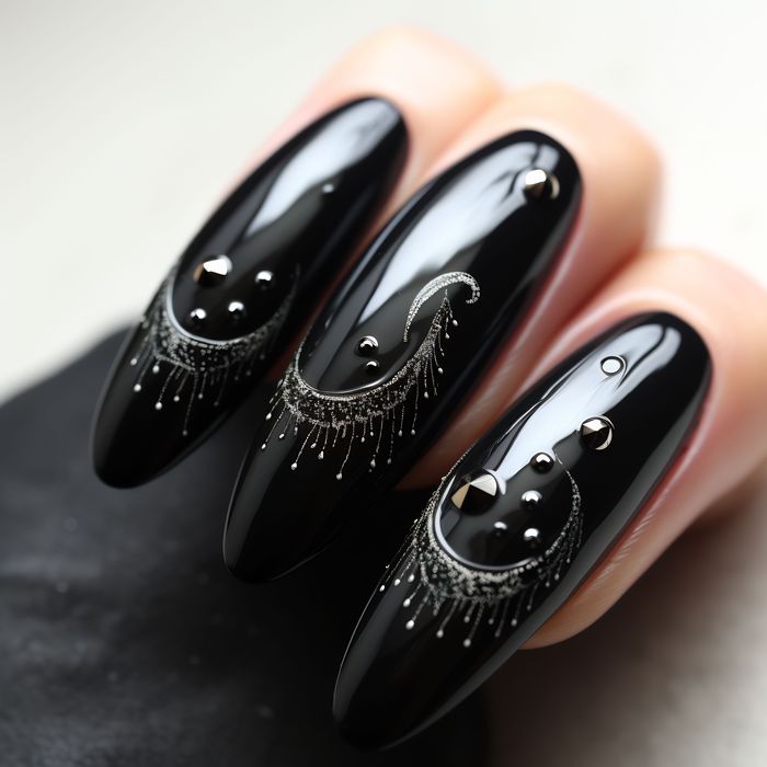 7 modele de unghii negre. Idei frumoase și originale - KFetele