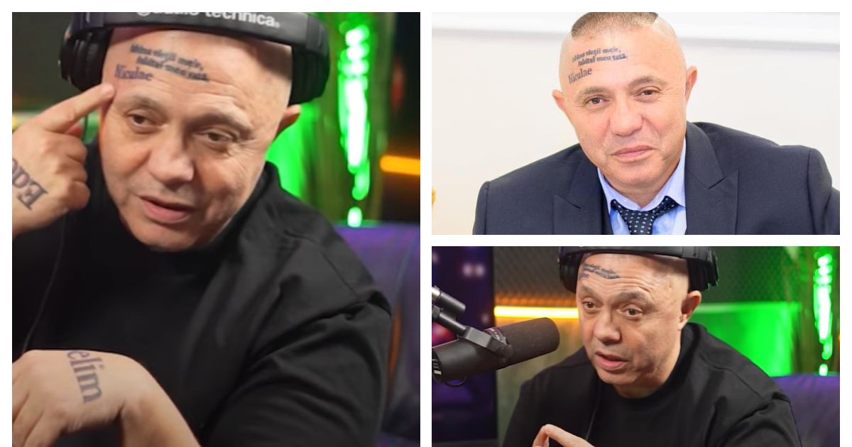 Ce reprezintă tatuajul lui Nicolae Guță de pe frunte. Nu a vrut să iasă ...