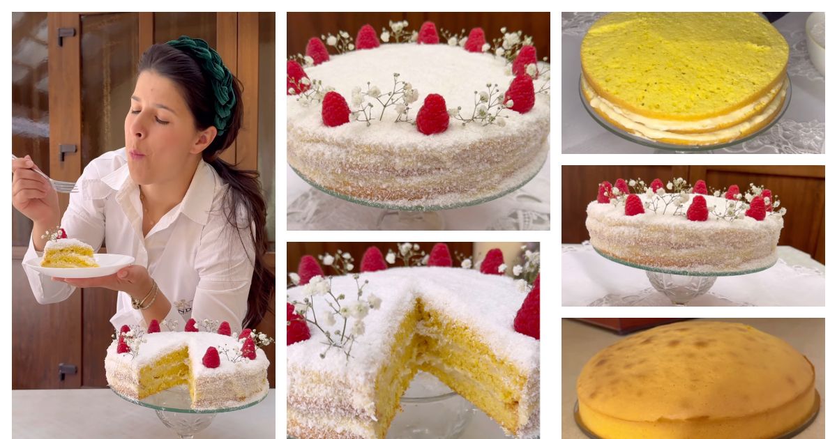 Tort cu nucă de cocos, rețeta Getei Sterp. “Am ornat și cu câteva ...