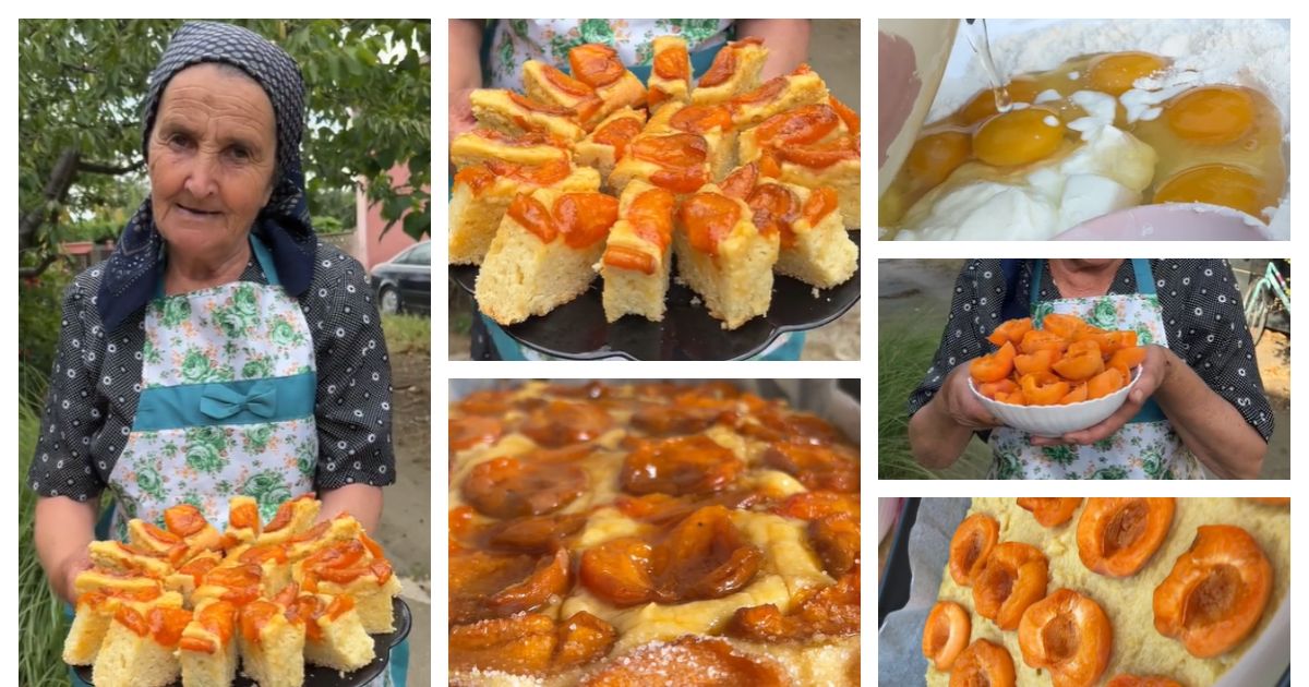 Rețeta bunicii Gherghina de prăjitură cu caise: „Nu că mă laud, dar să ...