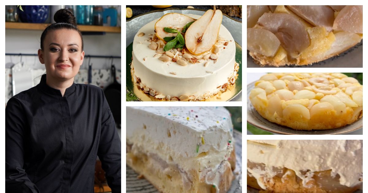 Rețeta de tort cu pere a Roxanei Blenche: „Am pus peste tort al doilea ...