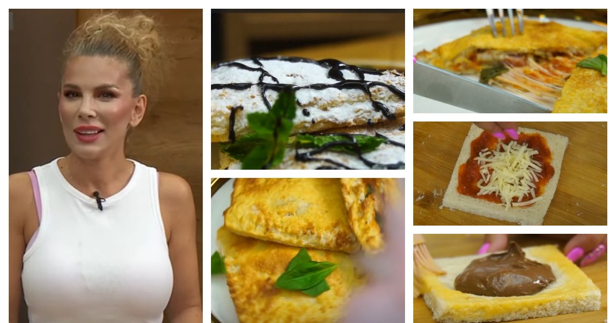 VIDEO Alina Laufer a pregătit mini pizza și buzunărașe cu cremă de ...