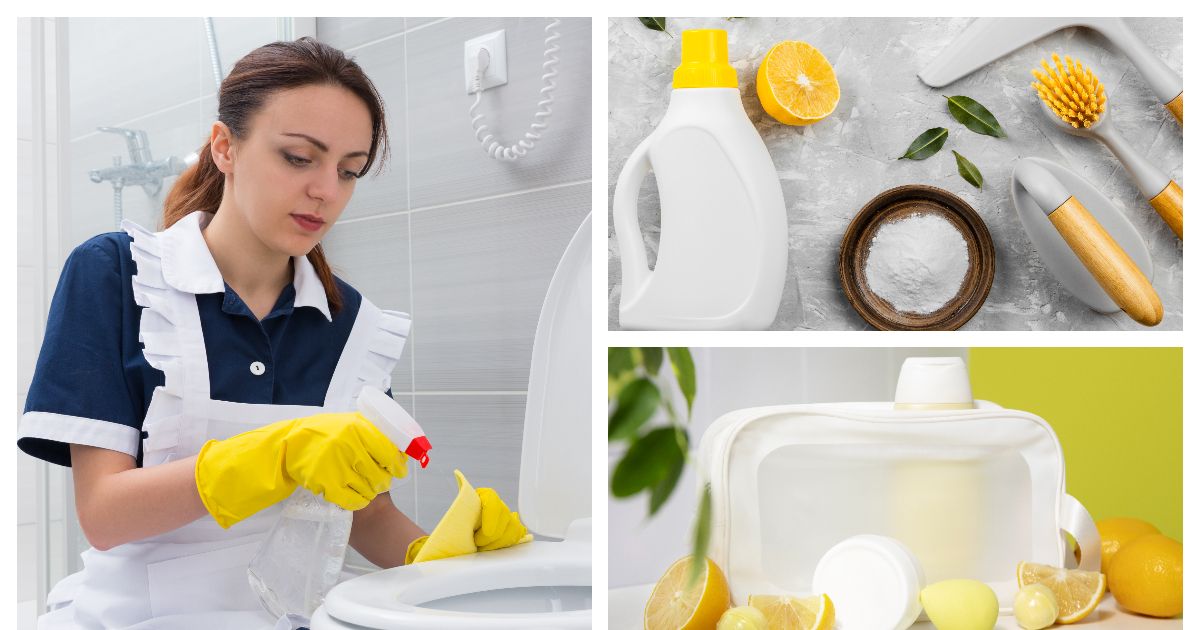 Trucul pentru a curăța vasul de toaletă cu doar 3 ingrediente pe care ...