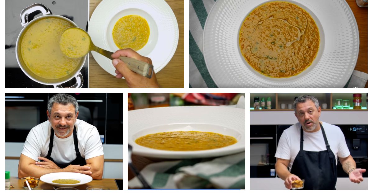 Secretul lui chef Sorin Bontea pentru supa de linte, de post! "Eu ...