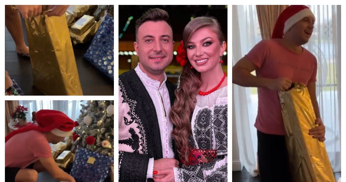 Ce cadou a primit Valentin Sanfira de Crăciun? Soția lui, Codruța Filip ...