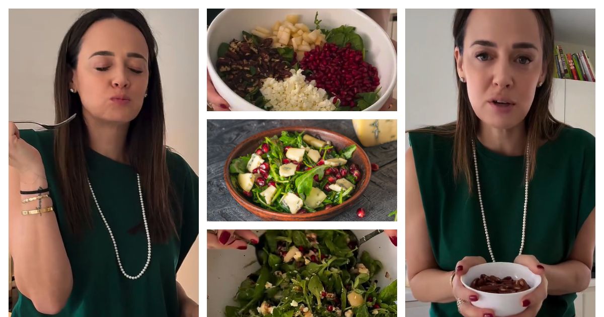 Salată cu un gust dulce și sărat, în același timp! Andreea Raicu a ...