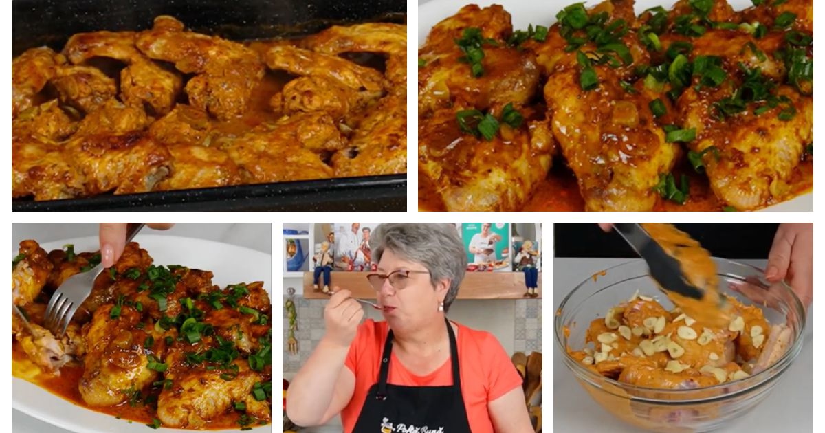 Aripioare cu sos picant, dulce-acrișor, rețeta pregătită de Gina Bradea ...