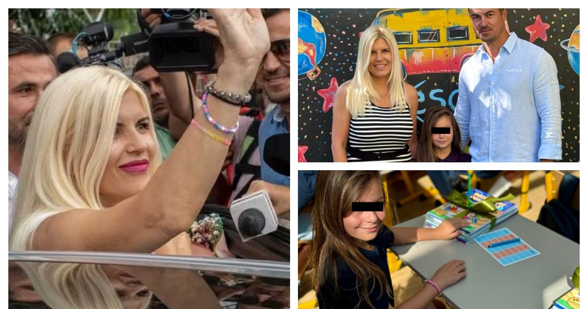 FOTO Ce ținută a ales Elena Udrea pentru prima zi de școală a fiicei sale. Fostul ministru a ...