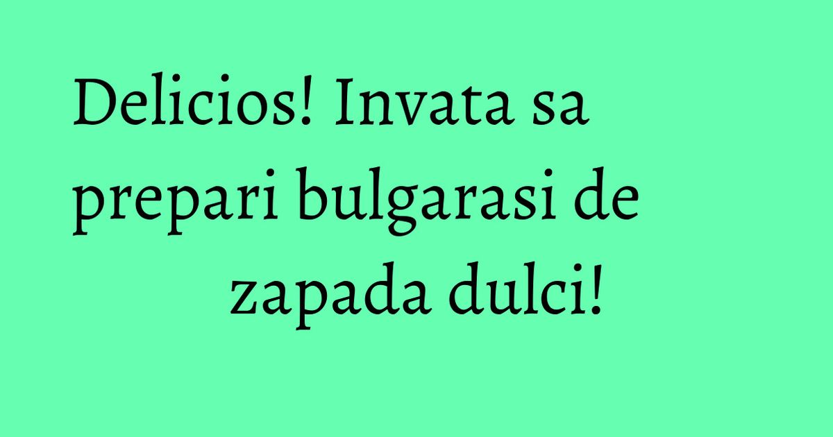 Delicios! Invata sa prepari bulgarasi de zapada dulci! - KFetele
