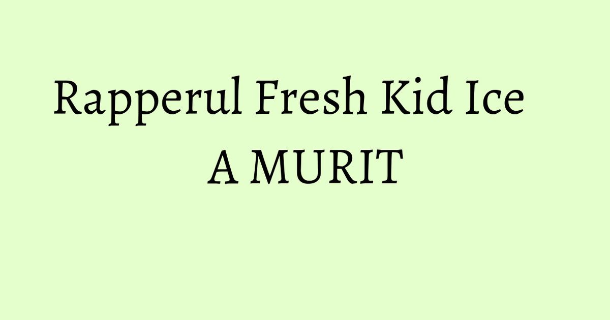 Rapperul Fresh Kid Ice A MURIT - KFetele