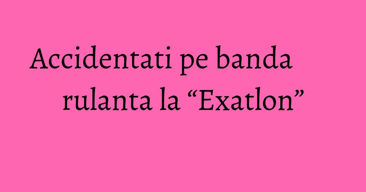 Accidentati pe banda rulanta la “Exatlon” - KFetele