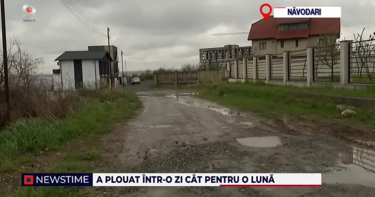 A plouat într-o zi cât pentru o lună - KANAL D2