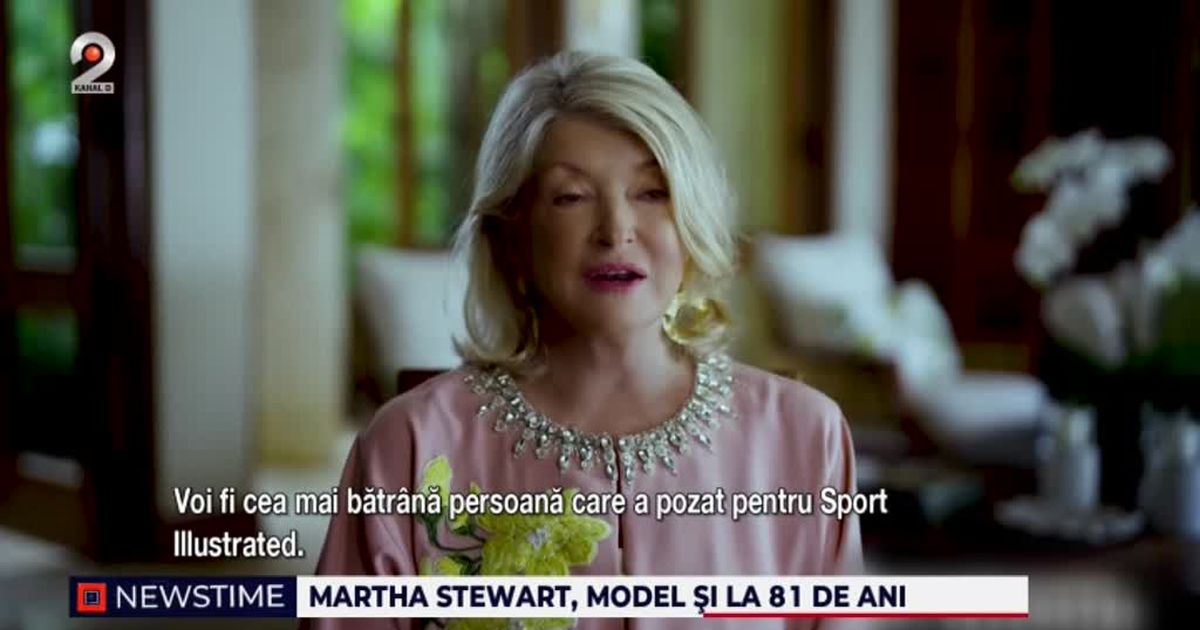 Martha Stewart, model și la 81 de ani - KANAL D2