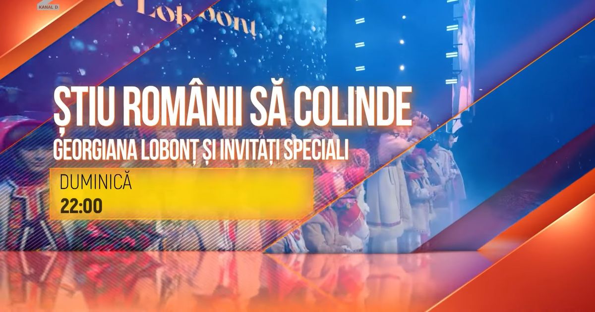 Emisiunea "CONCERT DE CRĂCIUN – ȘTIU ROMÂNII SĂ COLINDE: Georgiana ...