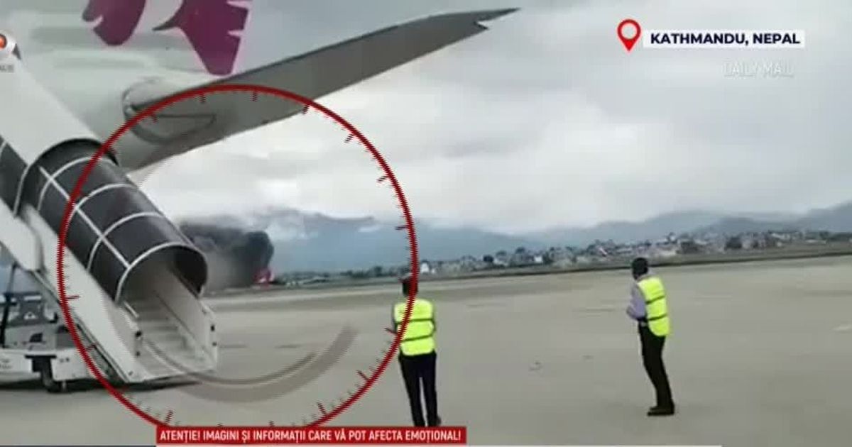 VIDEO Avion prăbușit în capitala Nepalului! Doar pilotul a supraviețuit ...