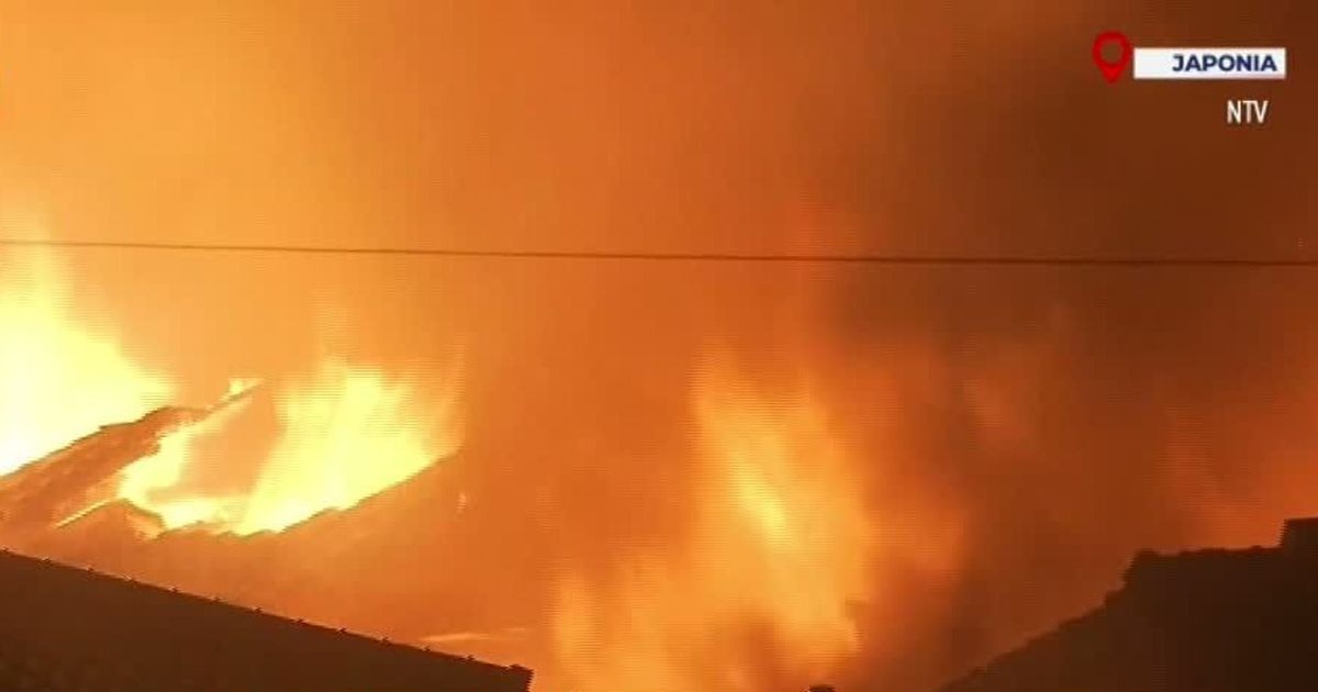 VIDEO Incendiu devastator în sudul Japoniei! Cel mai mare incendiu ...