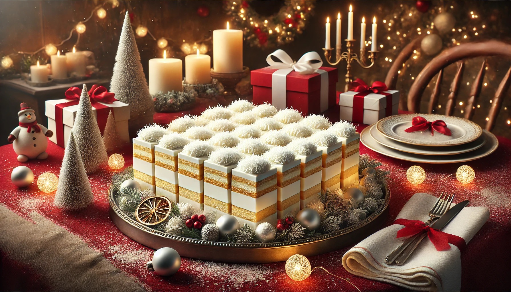 Prăjitura Albă ca Zăpada. Rețeta specială pentru masa de Crăciun - Cine ...