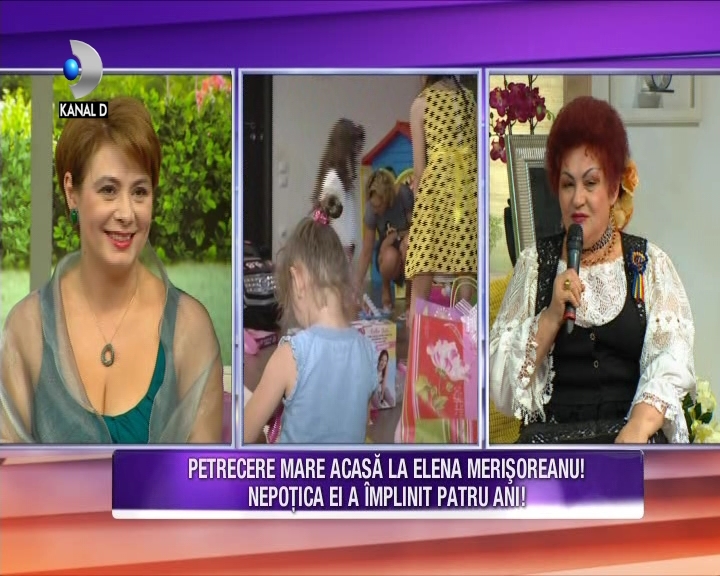 Elena Merisoreanu a dat in mintea copiilor, la aniversarea nepoatei ...