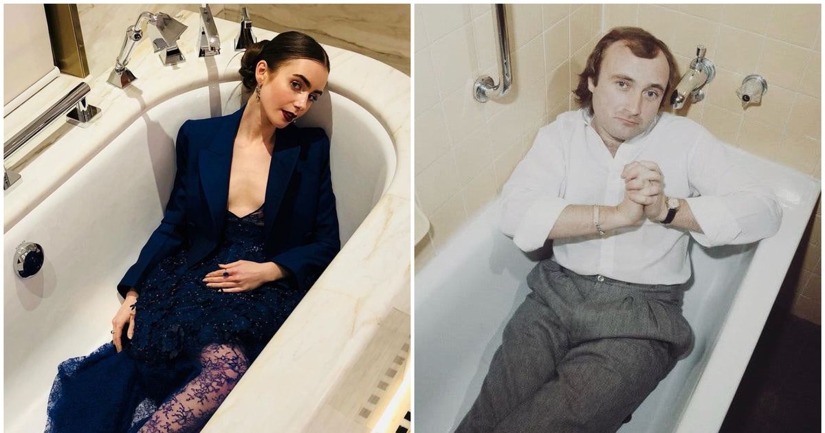 Fanii, socati cand au aflat ca Lily Collins este fiica lui Phil Collins ...