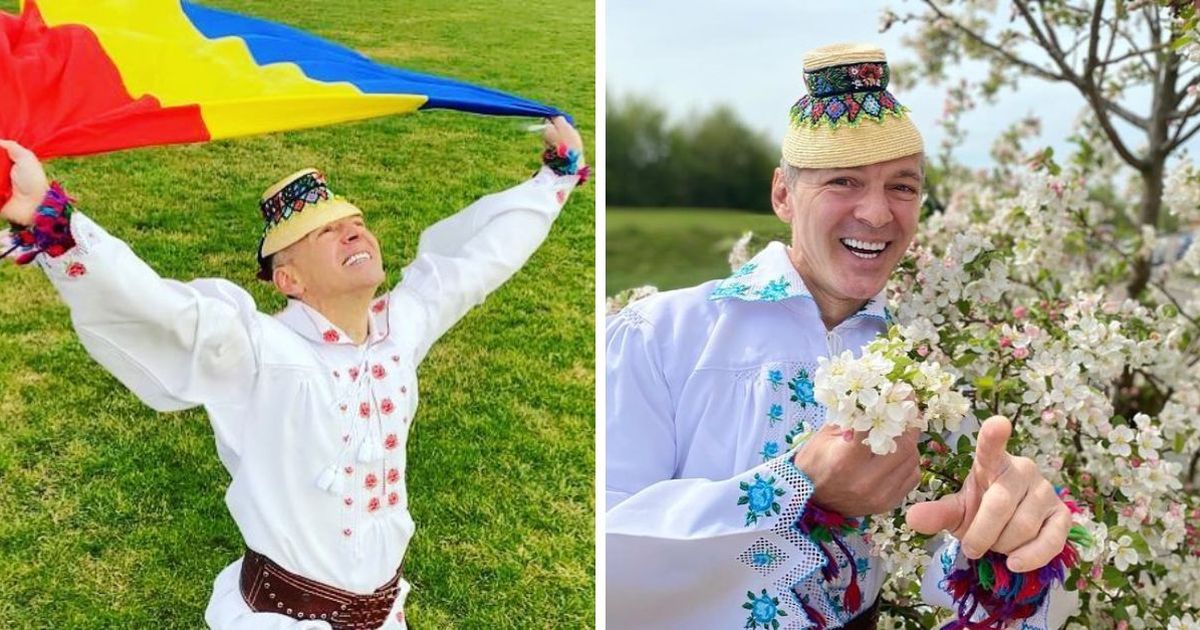 Imaginea cu Radu Ille pe patul de spital și cu perfuzia în mână pus ...