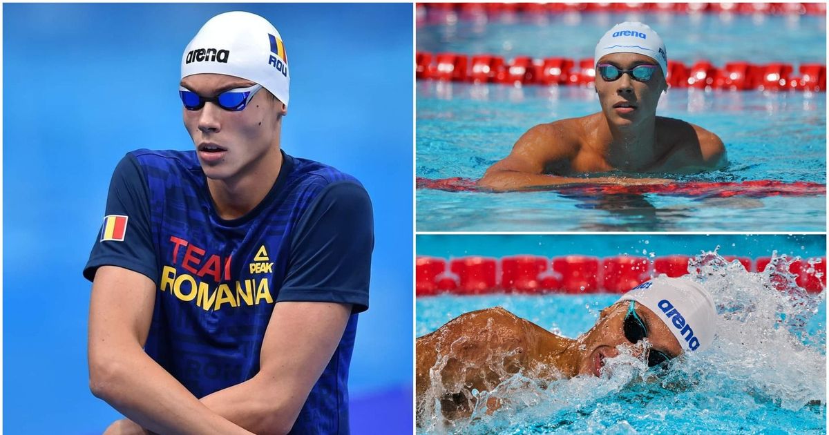 Calificare în finală! David Popovici, locul al doilea în semifinala probei de 100 metri liber de ...
