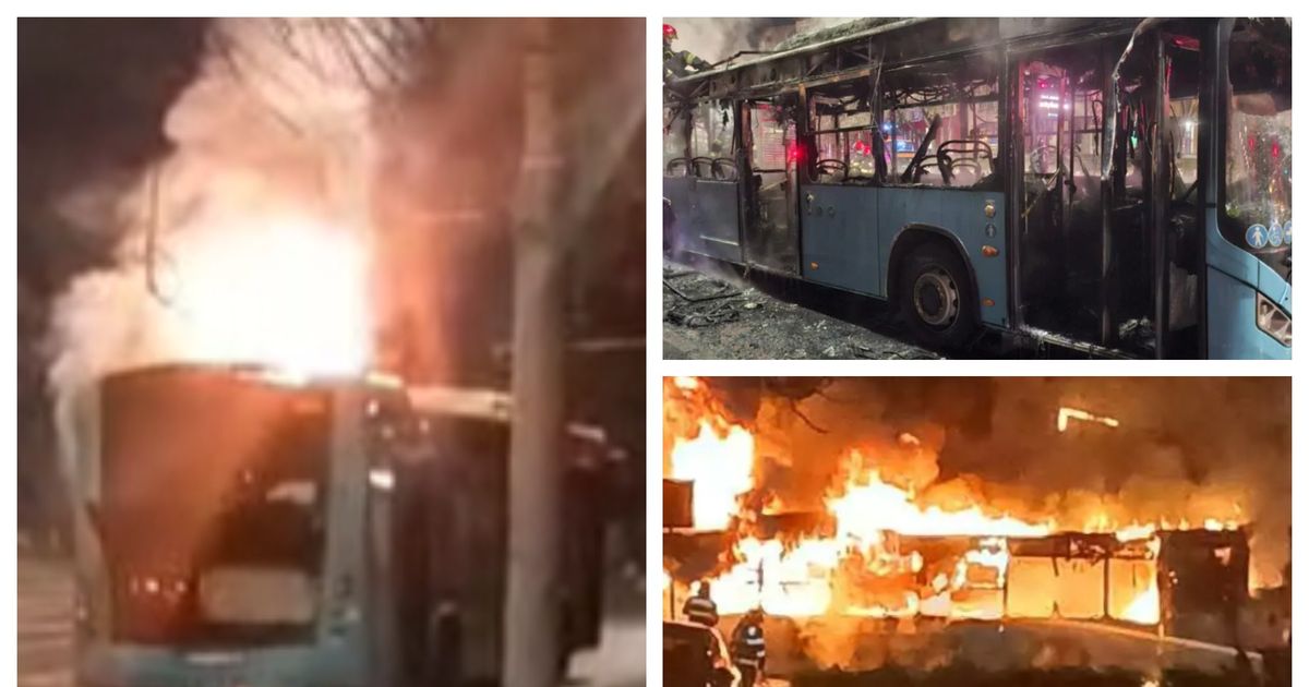 București! Momente de panică în rândul călătorilor. Un autobuz STB a luat foc în mers. Cum a ...