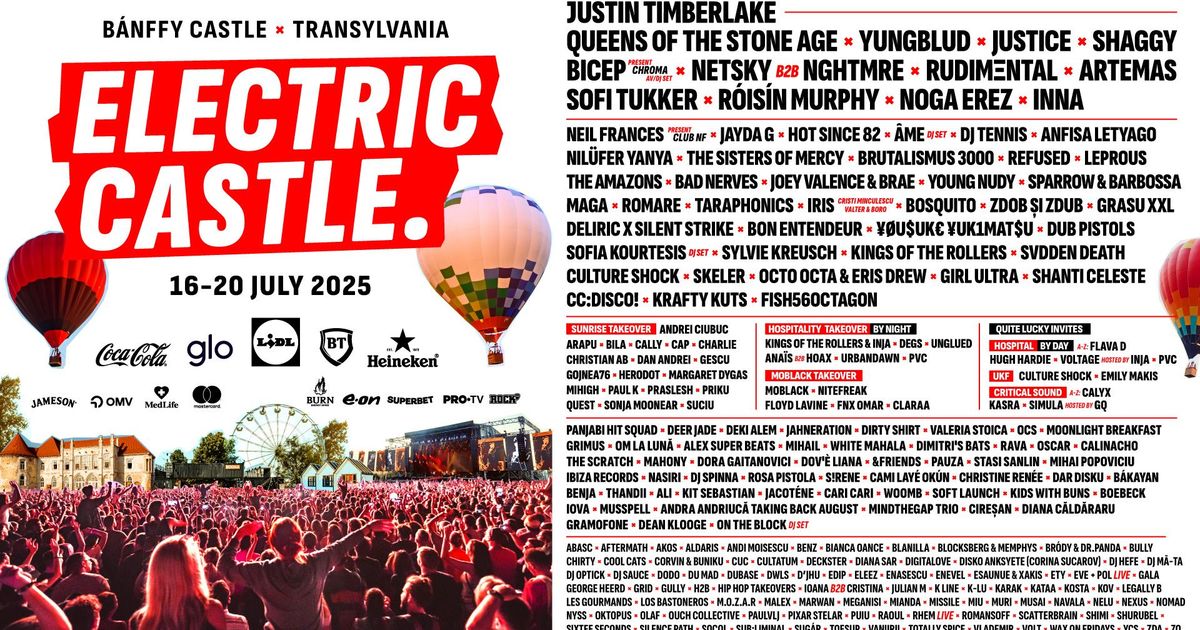 Electric Castle dezvăluie lineup - ul final pentru ediția din 2025 ...