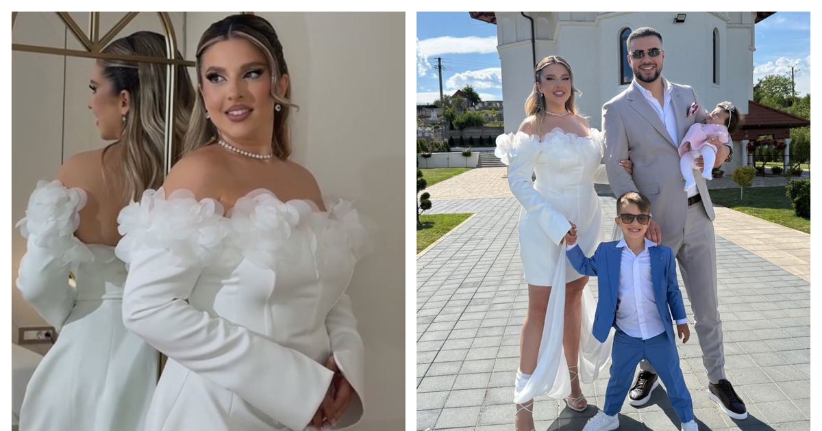 Cât a costat rochia pe care Daniela Sterp a purtat-o la botezul fiicei sale, Miray - Radio Impuls