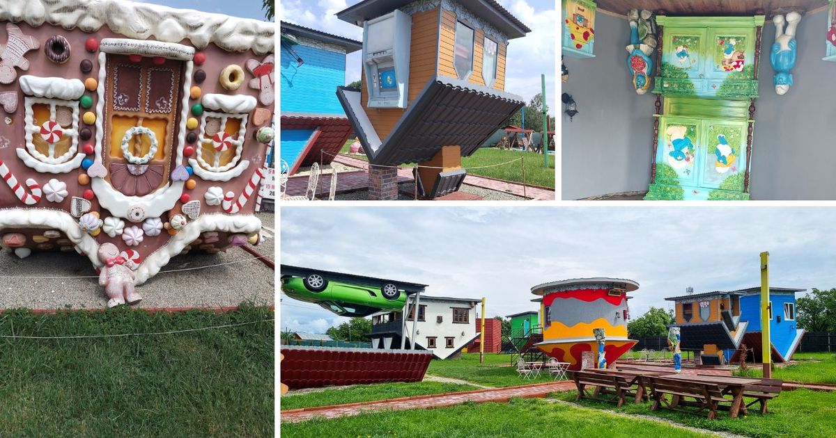 Satul răsturnat din Bumbești, Gorj, unic în România! Fiecare căsuță ...