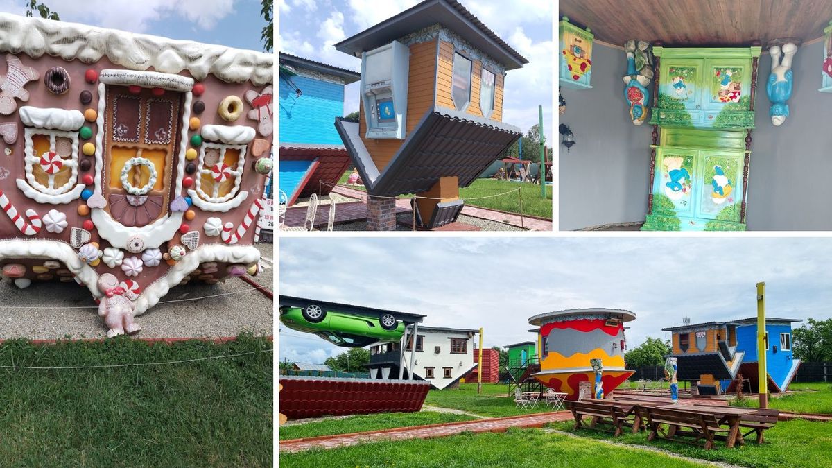 Satul răsturnat din Bumbești, Gorj, unic în România! Fiecare căsuță ...